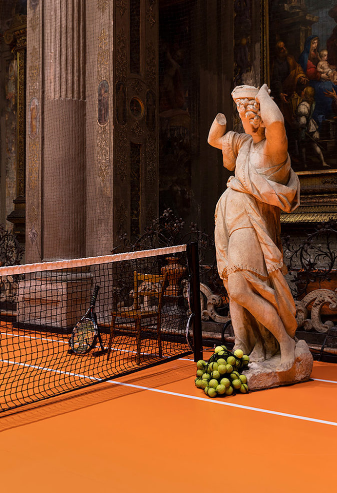 Play a game of tennis inside this 16th-century Milan church