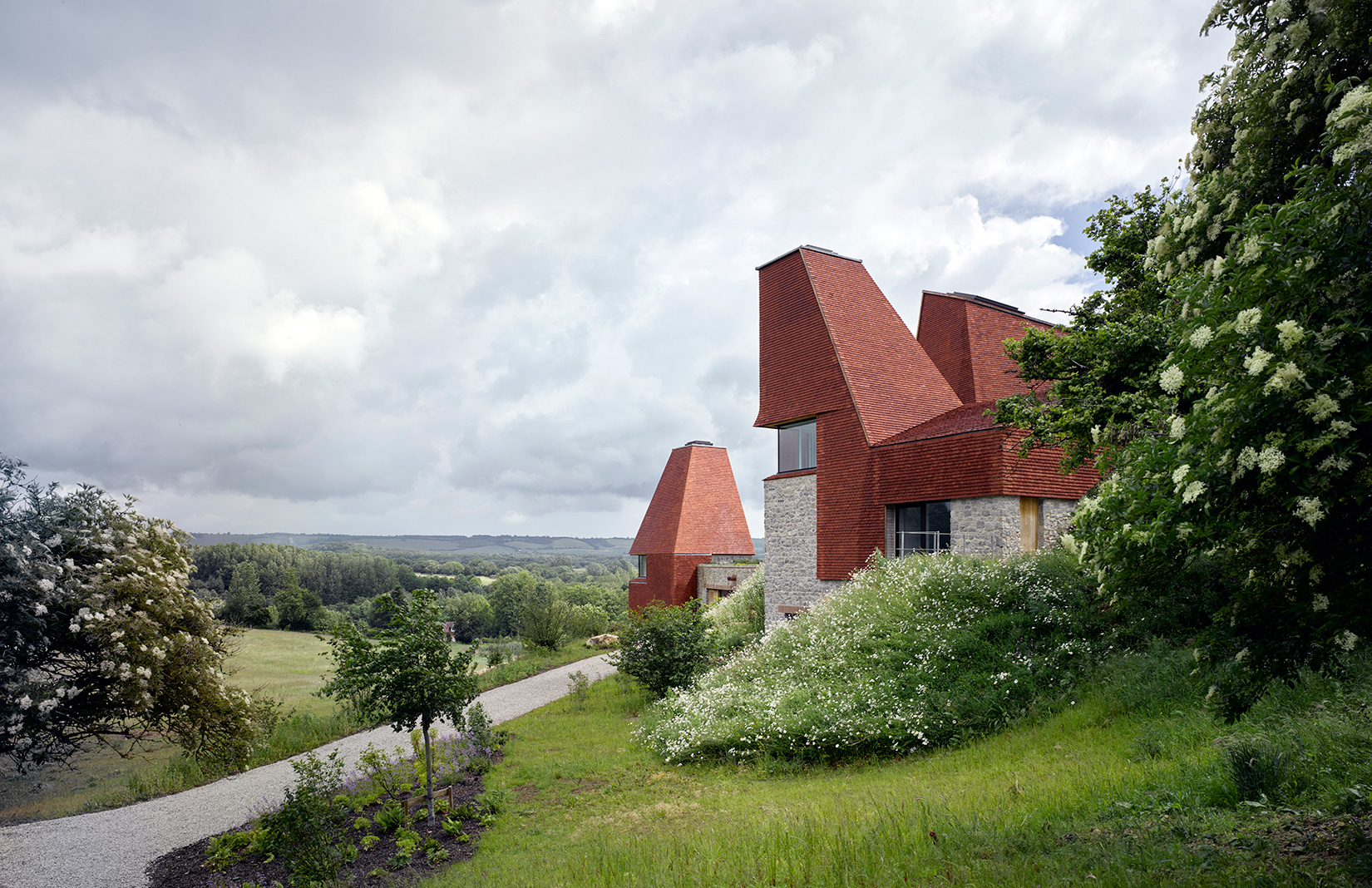 Oast-style home for three generations wins RIBA House of the Year