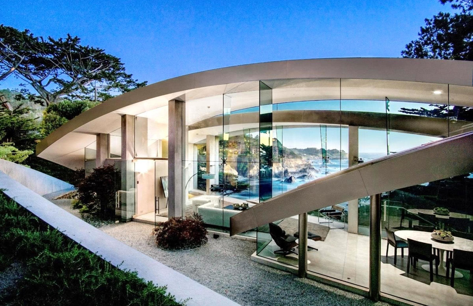 Curvy ‘Butterfly’ house by Wallace Cunningham lists for $11.4m in ...