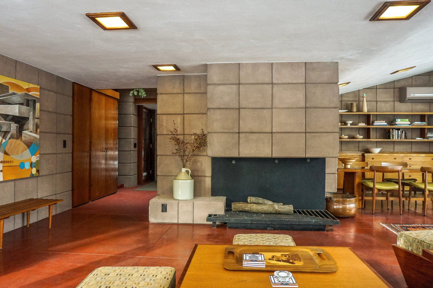 Frank Lloyd Wright’s restored Eppstein House is for rent in Michigan