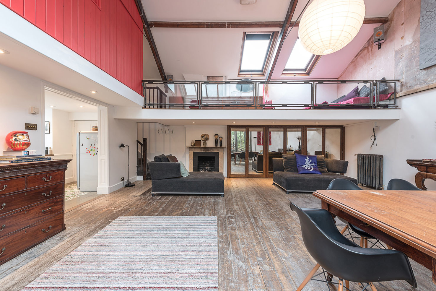 Vaulted former art studio in London asks £775 a week