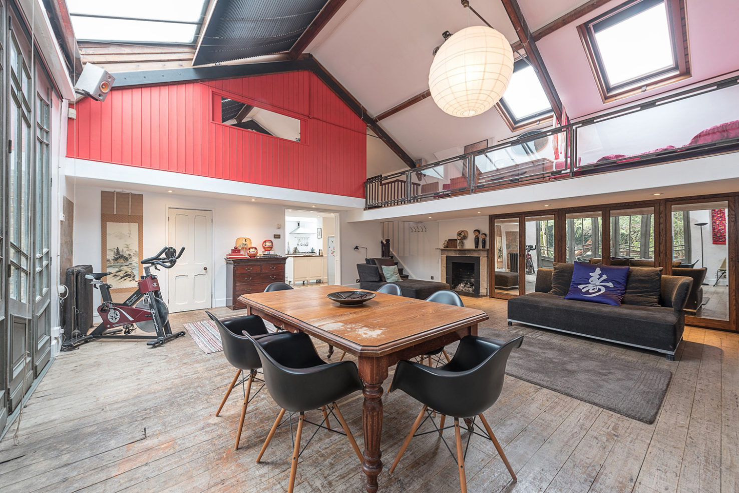 Vaulted former art studio in London asks £775 a week