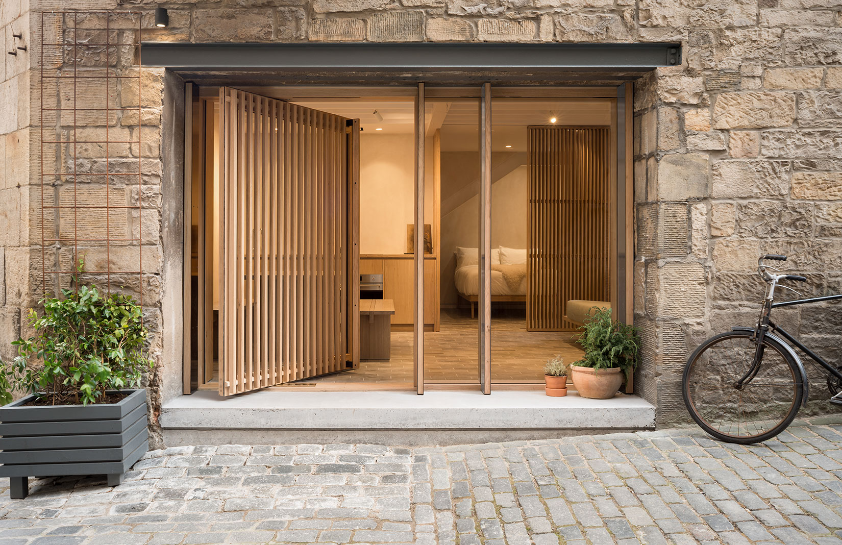 Holiday home of the week: a minimalist studio beneath Edinburgh Castle