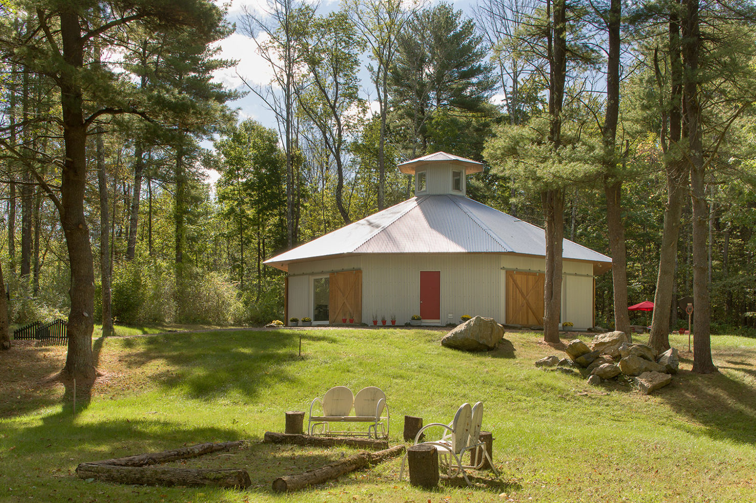 Octagonal barn home hits the market in New York State for $1.275m