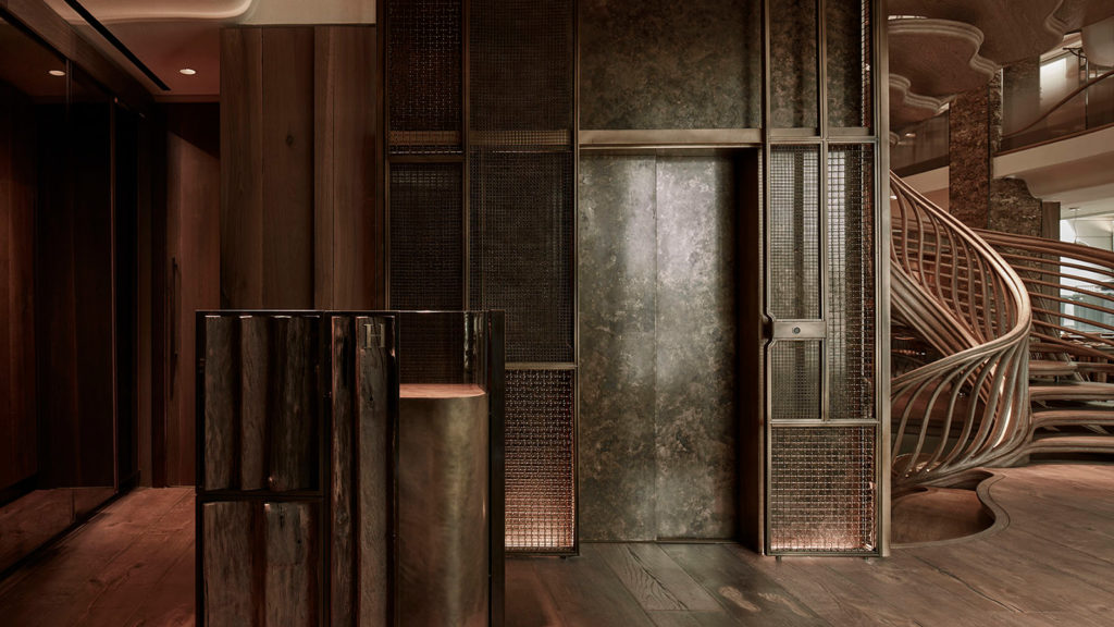 Ollie Dabbous’ new restaurant Hide has a twisting, tree-like staircase