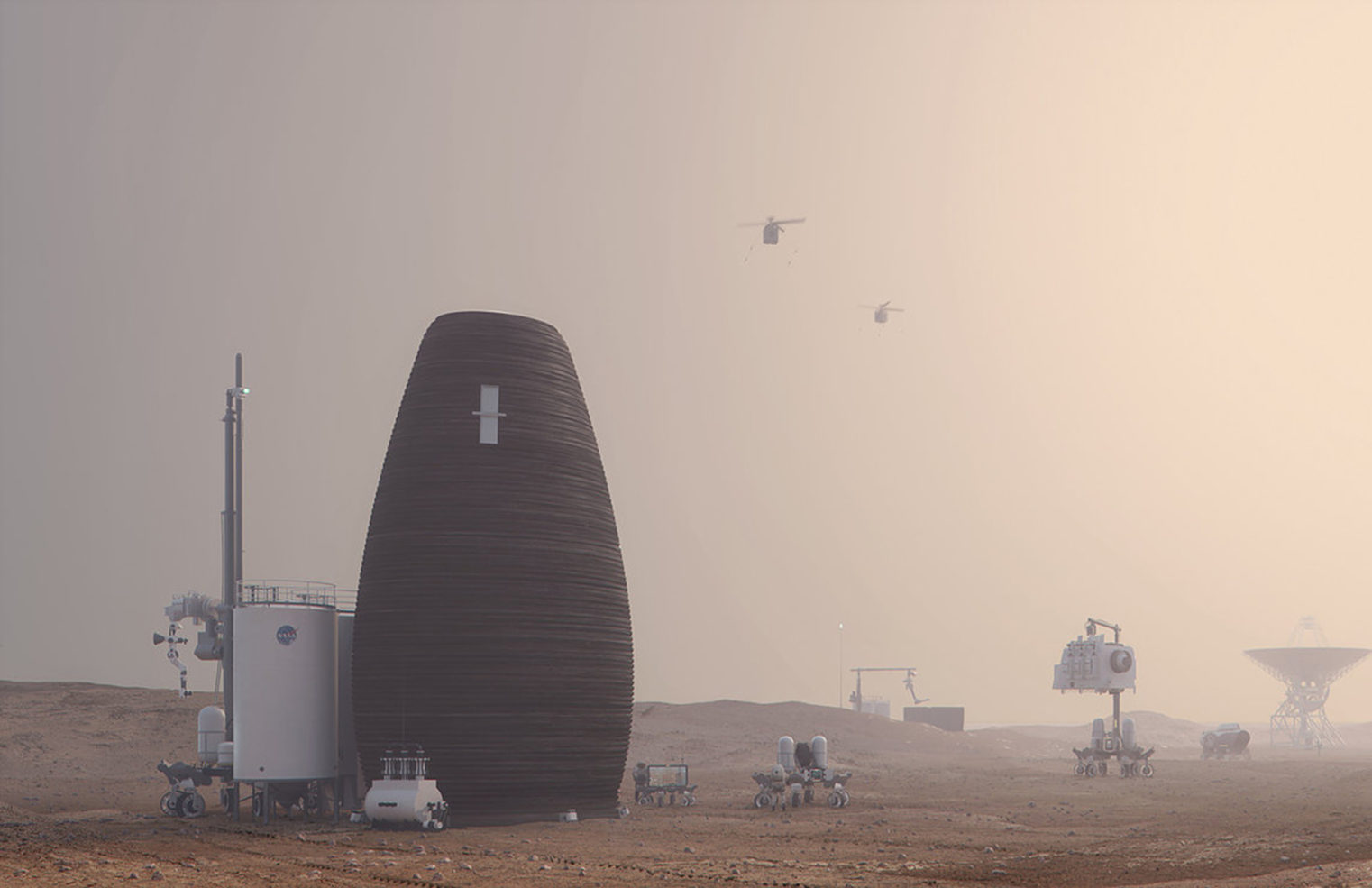 NASA backs designs for 3D-printed homes on Mars