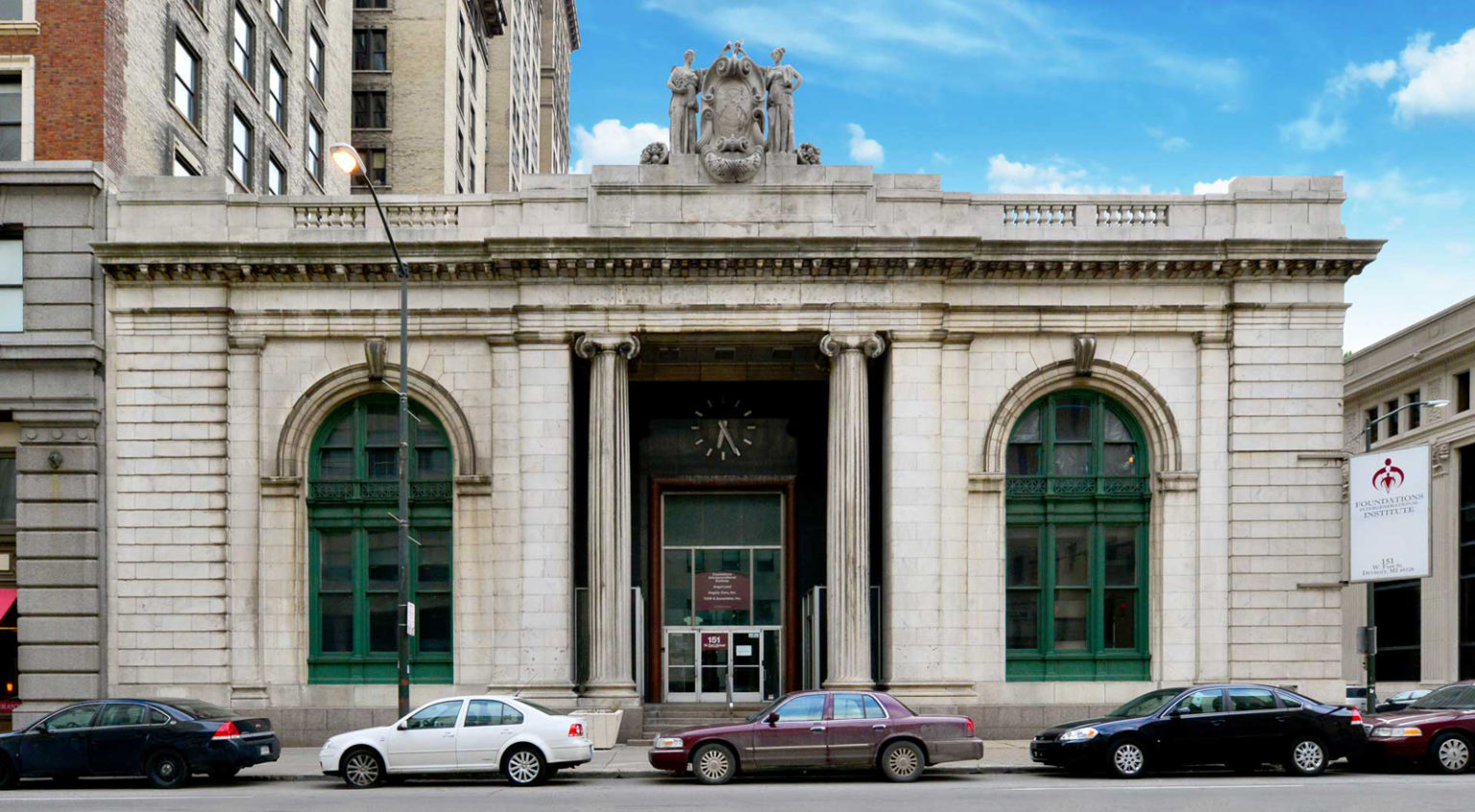 Doug Aitken is building a mirrored house inside an old Detroit Bank