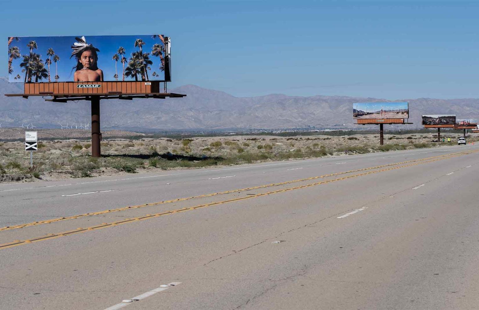 Billboards bring Native American culture into the spotlight at Desert X ...