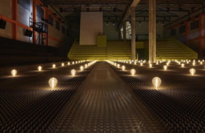 Prada installs a ‘field of lights’ for its FW19 show in Milan - The Spaces