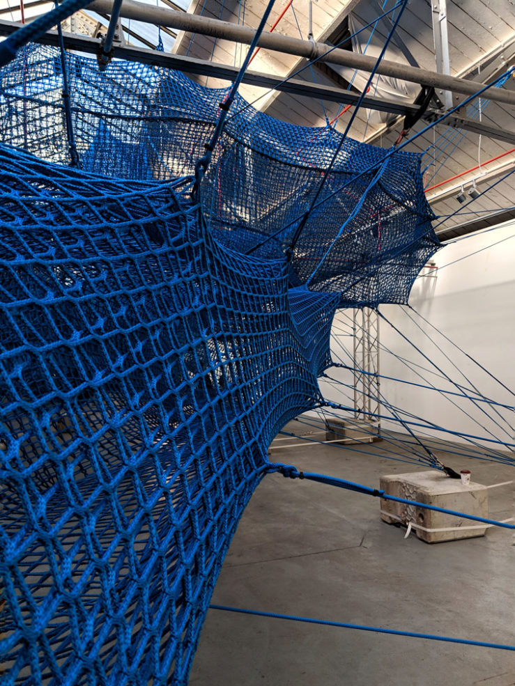 Arts collective Numen/For Use weaves a giant net inside London’s Brewer ...