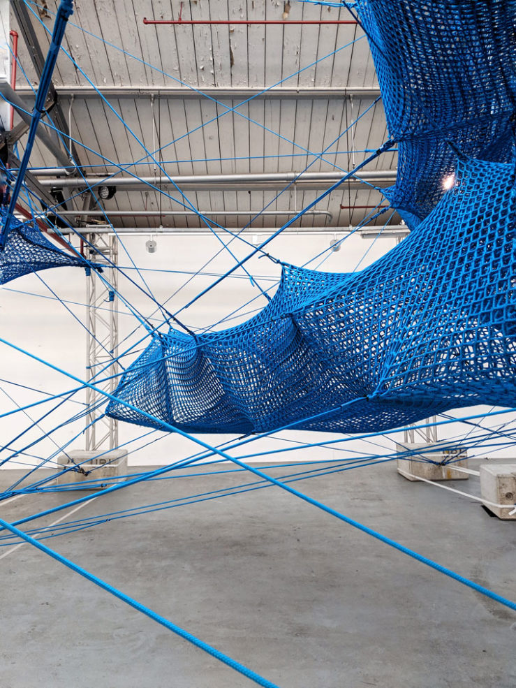 Arts collective Numen/For Use weaves a giant net inside London’s Brewer ...