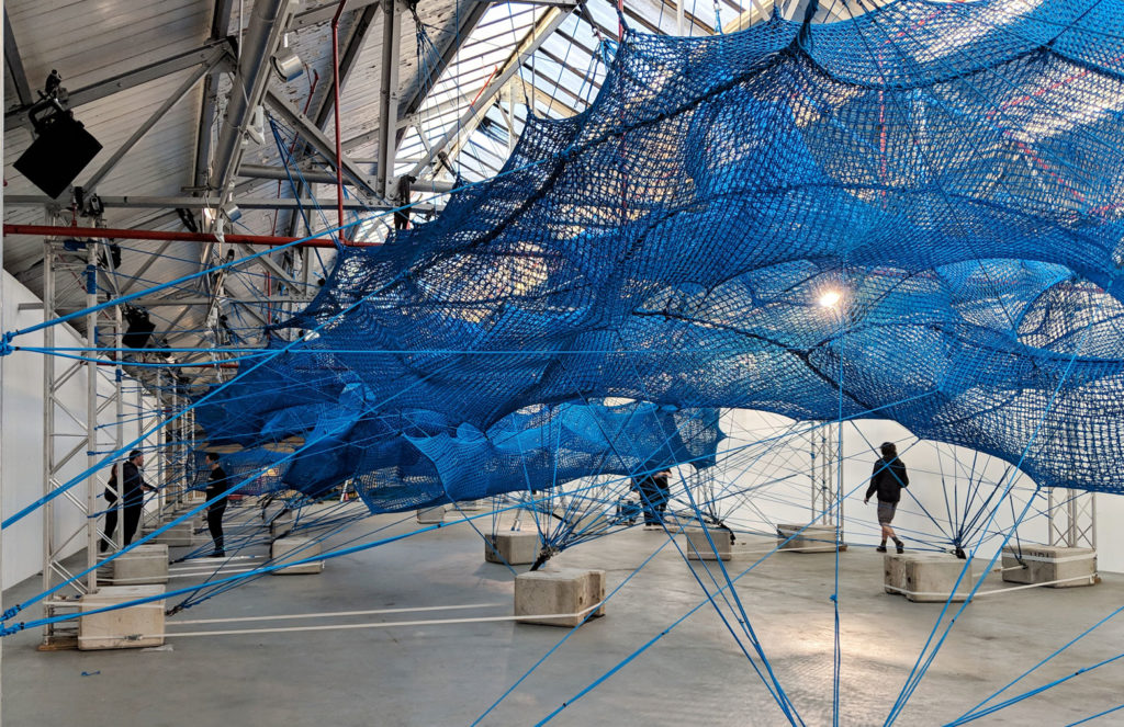 Arts collective Numen/For Use weaves a giant net inside London’s Brewer ...