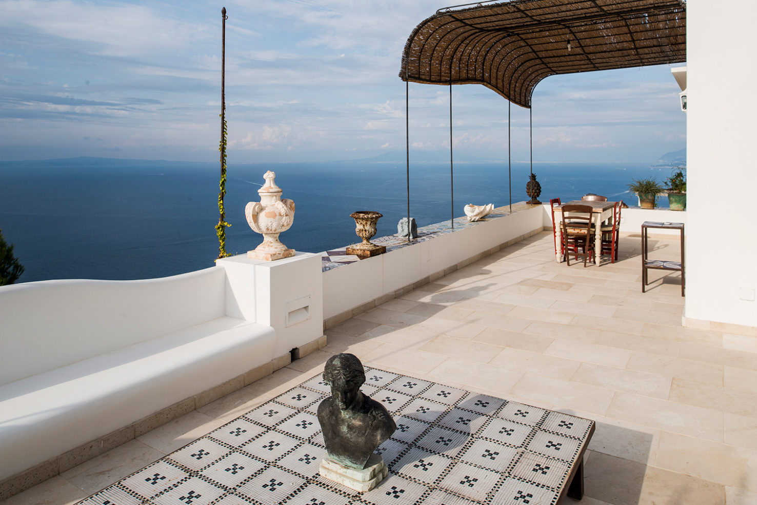 A clifftop villa with sea views hits the market on the island of Capri ...