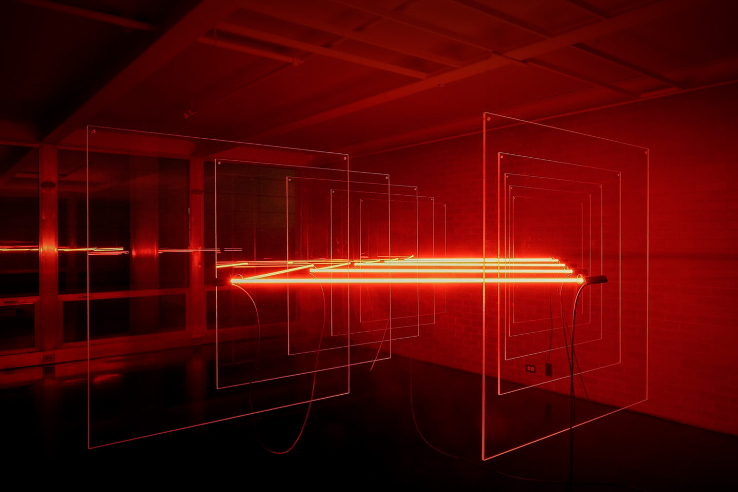 A Mondrian-esque installation has opened at Mies van der Rohe’s ...