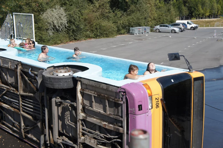 Take a dip in this swimming pool bus - The Spaces