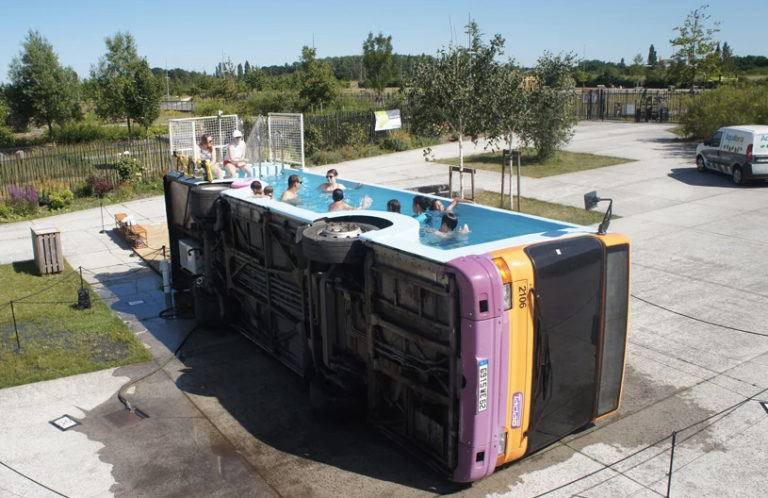 Take a dip in this swimming pool bus - The Spaces
