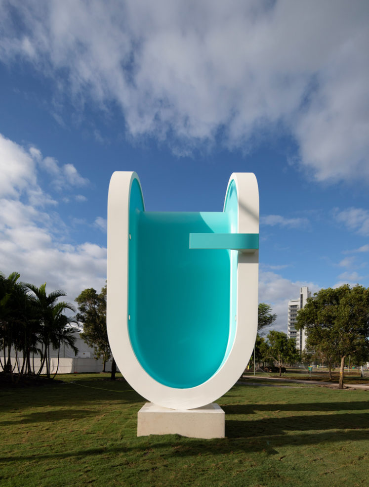 Elmgreen and Dragset unveil a folded swimming pool in Miami - The Spaces