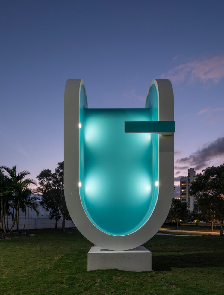 Elmgreen and Dragset unveil a folded swimming pool in Miami - The Spaces