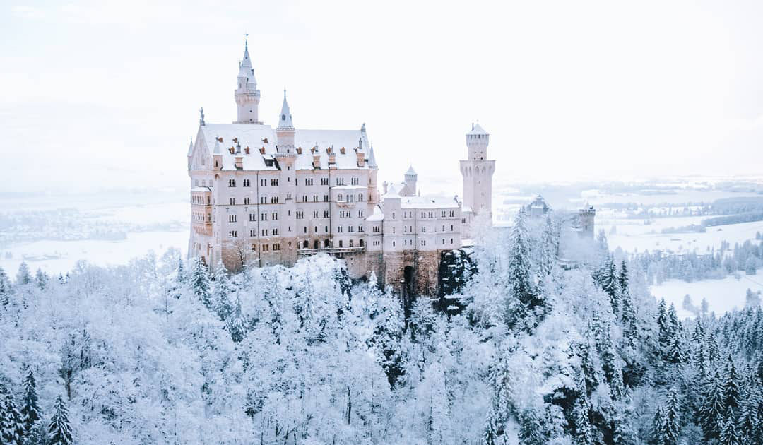 Buildings in the snow - The Spaces