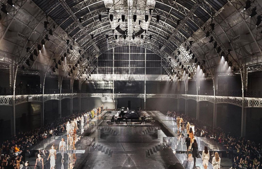 Burberry’s mirrored catwalk turns London’s Olympia into a glistening ...