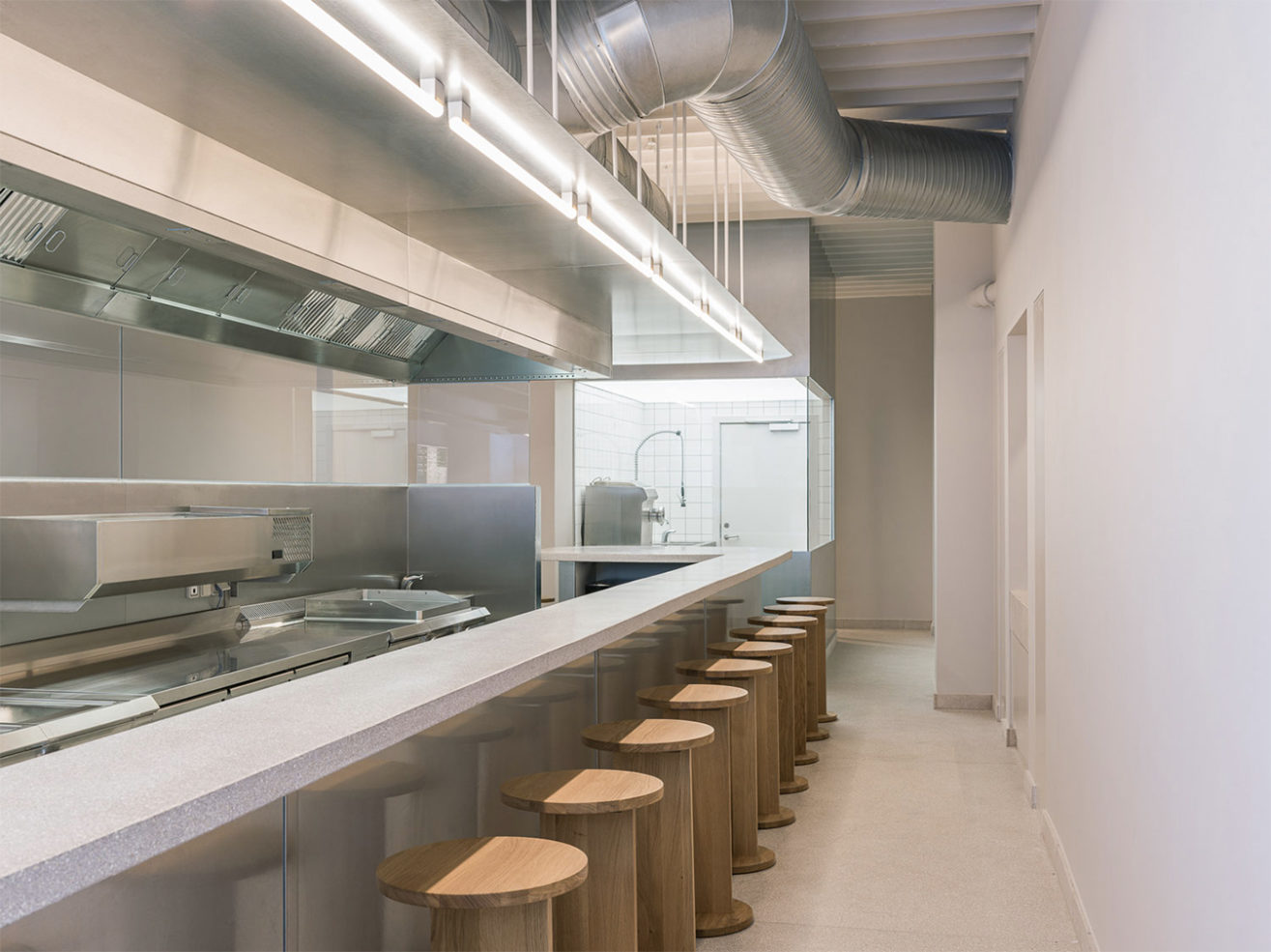 This minimalist concept store is actually a burger joint - The Spaces