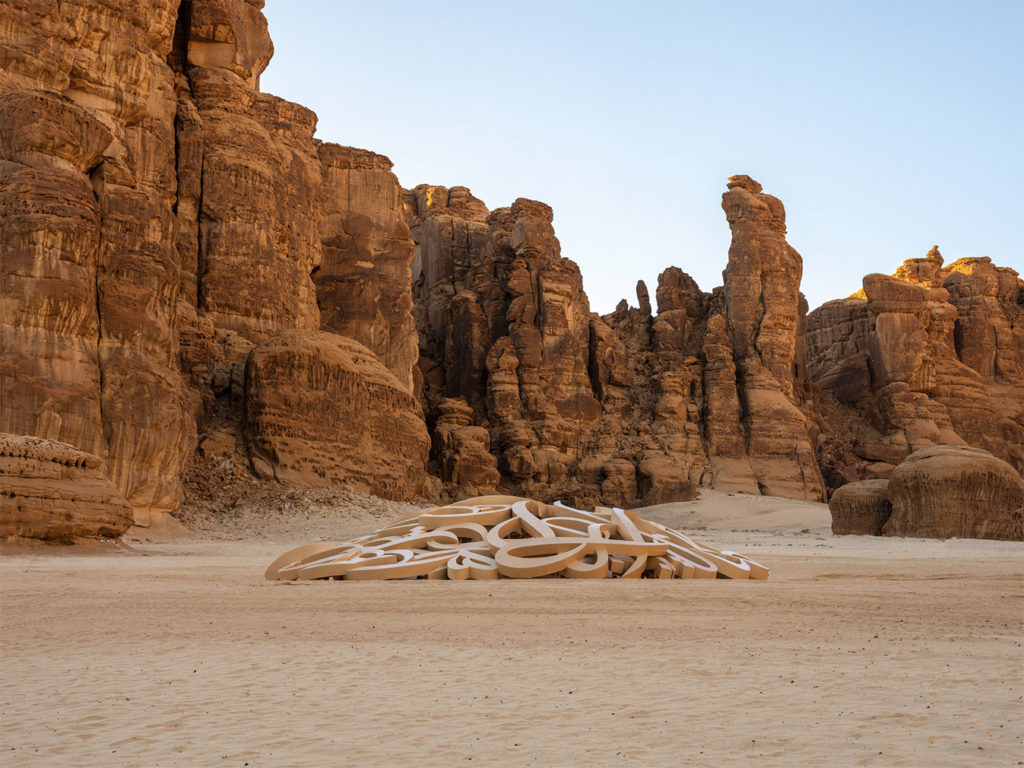 Over 300 brightly coloured boulders spring up in the canyons of Saudi ...
