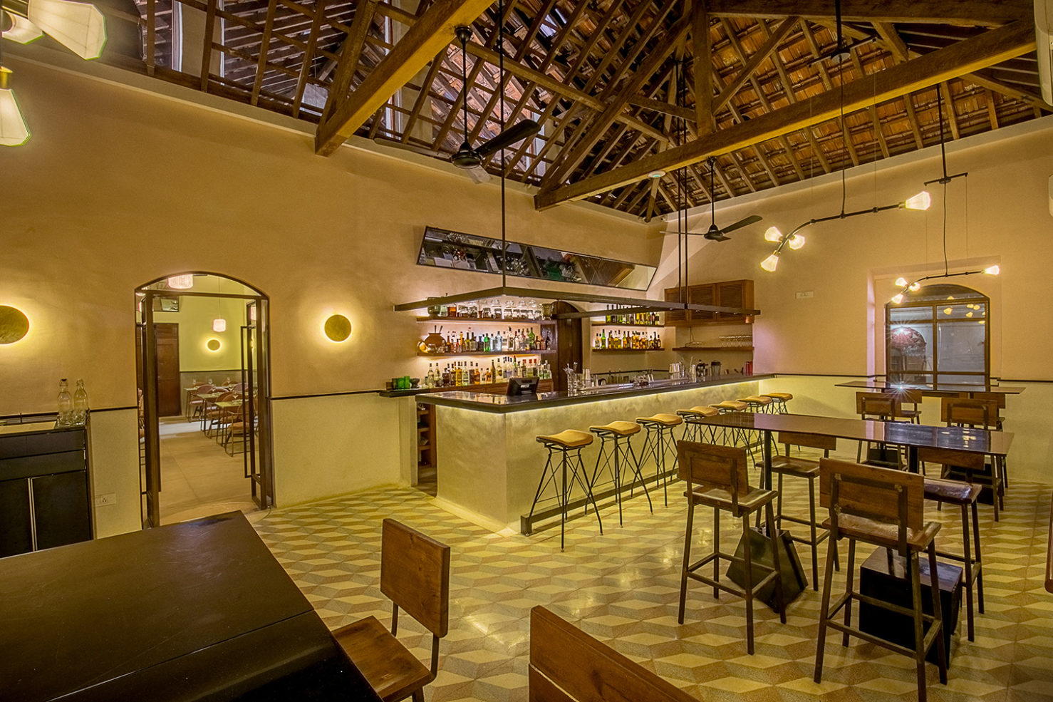 Pastel-hued Goa restaurant Mahé takes over a colonial mansion - The Spaces