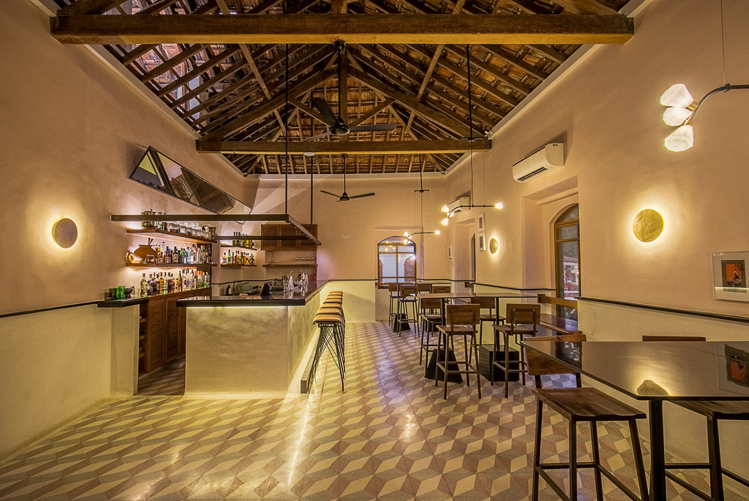 Pastel-hued Goa restaurant Mahé takes over a colonial mansion - The Spaces