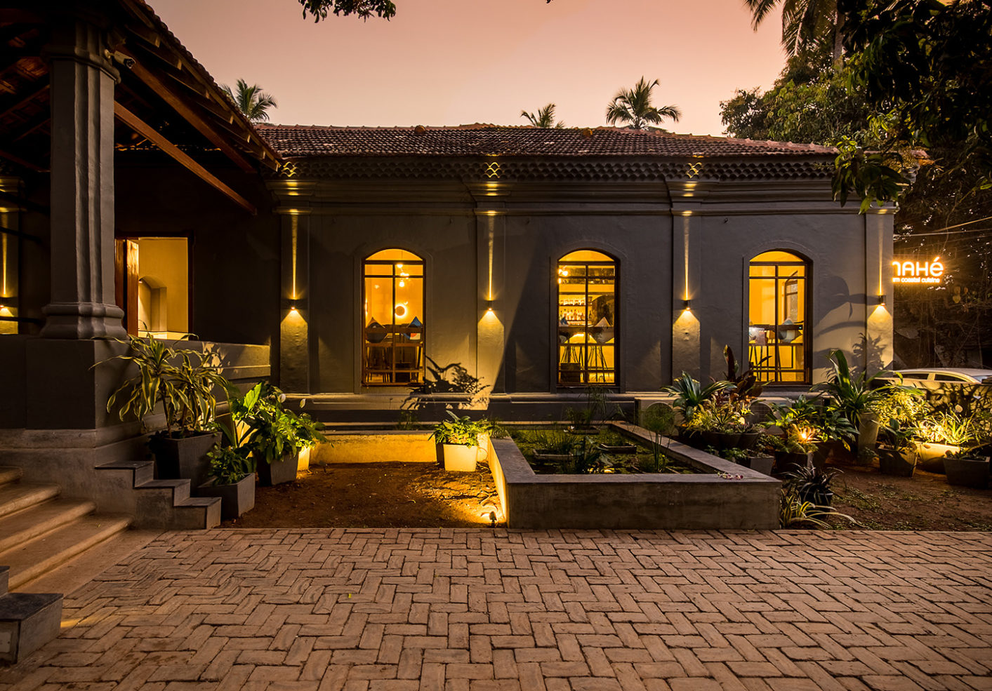 Pastel-hued Goa restaurant Mahé takes over a colonial mansion - The Spaces