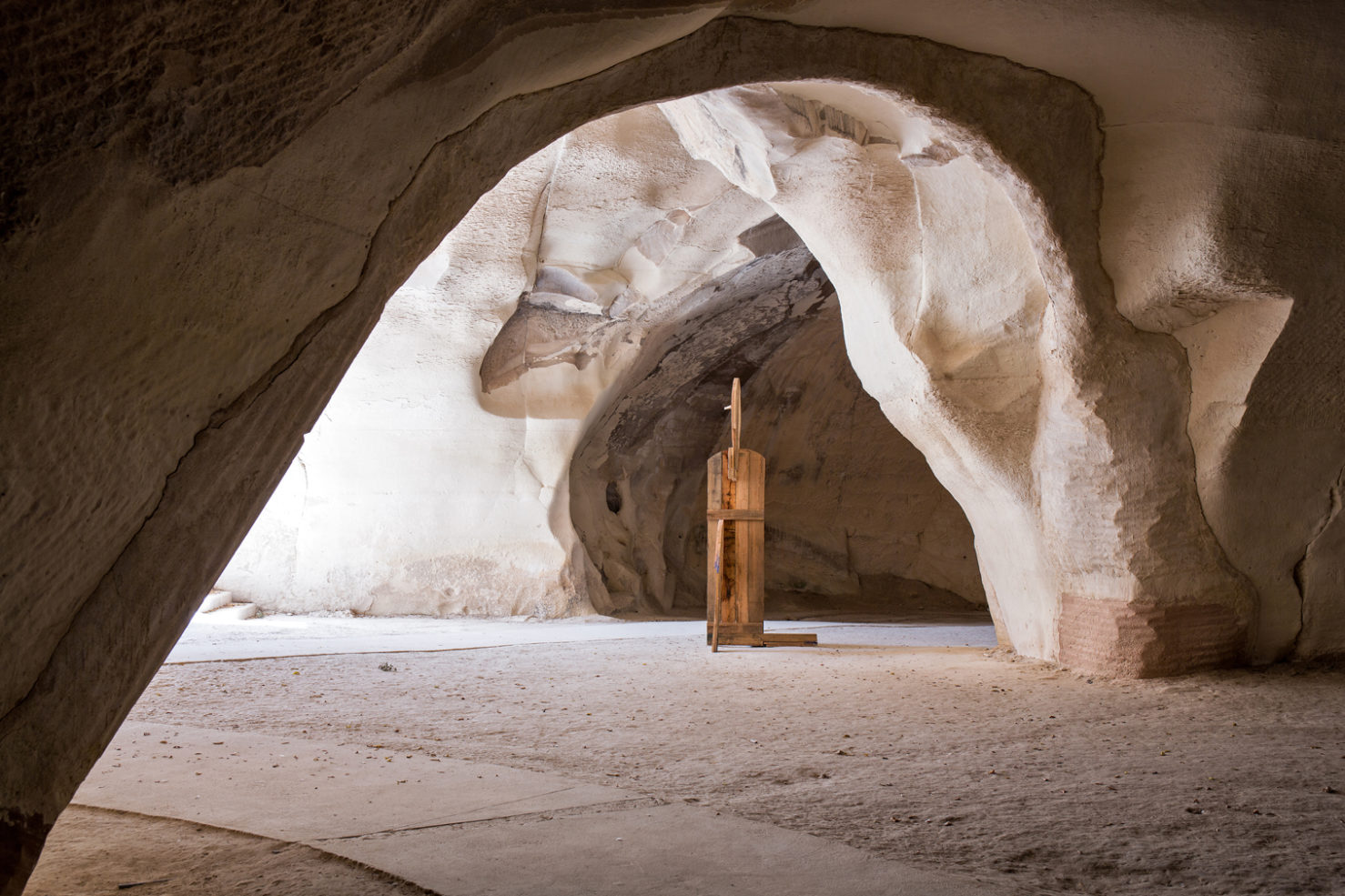 Ancient caves in Israel find new life as a socially-distanced art ...