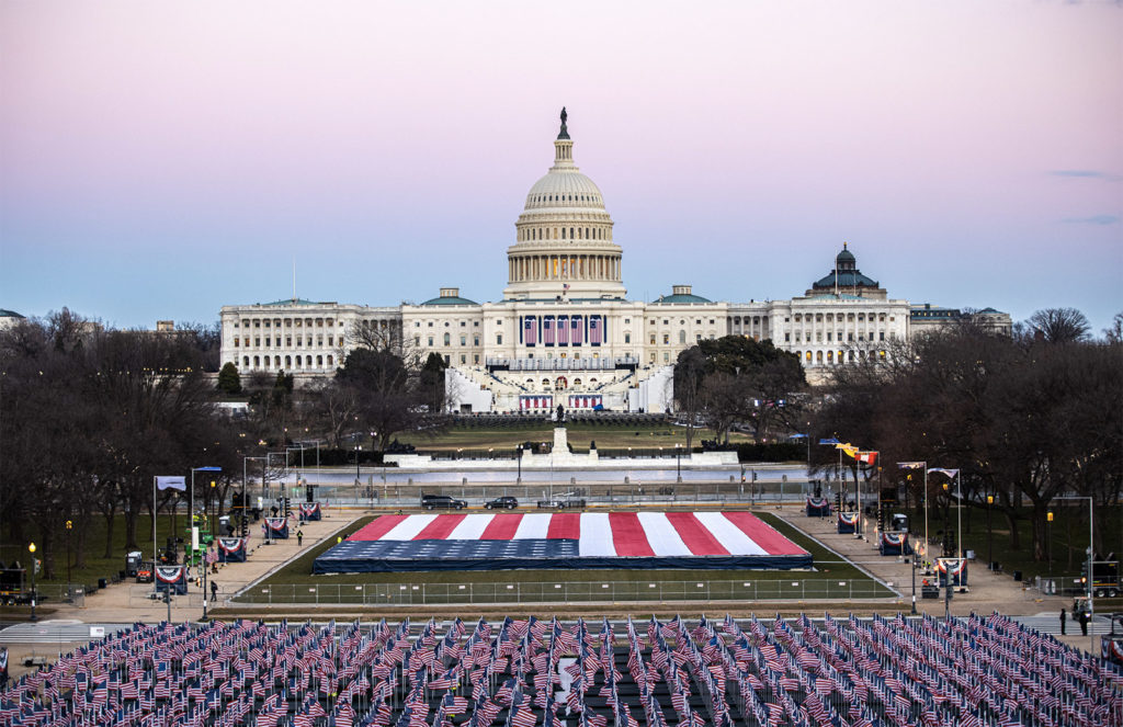 President Biden will be sworn in before a field of 200,000 flags - The ...