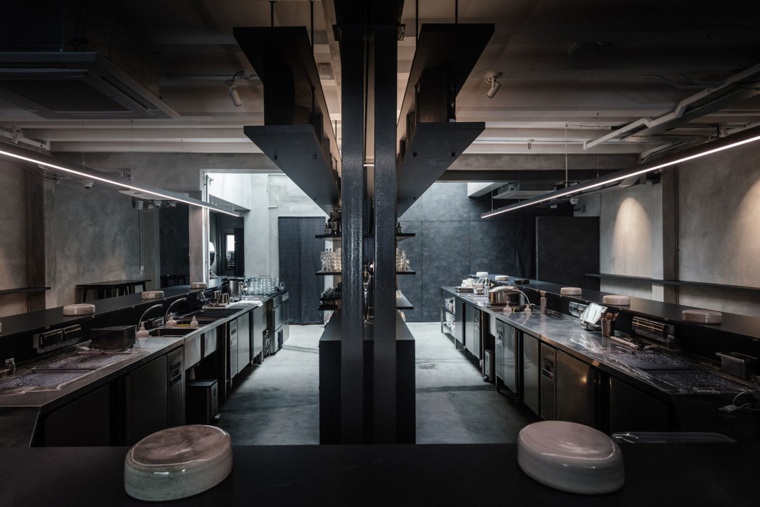 Rappu is a brutalist sushi joint in Singapore - The Spaces