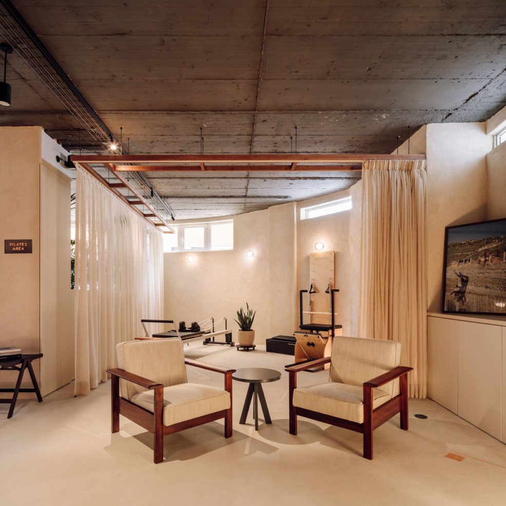 Sandstone and terracotta add earthiness to this Lisbon wellness club ...