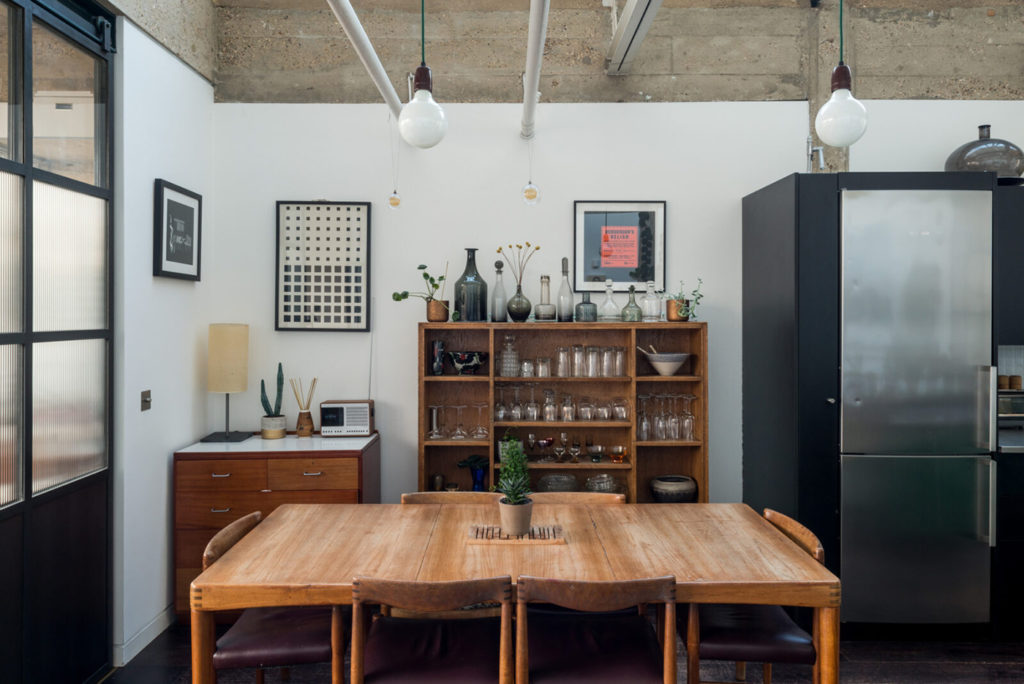 Converted shoe factory in London houses a voluminous live/work space