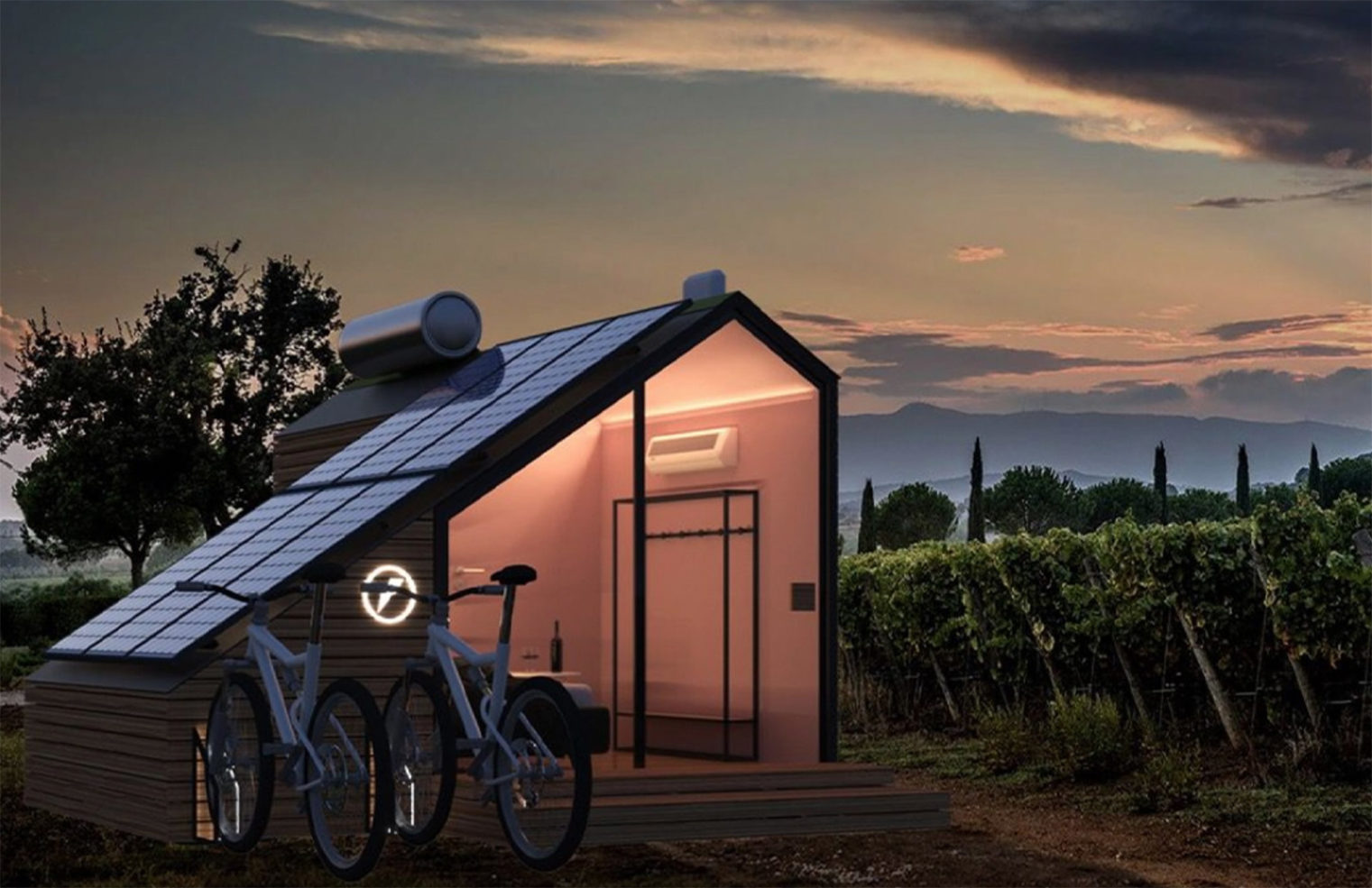 This solar-powered off-grid hut is loaded with smart tech
