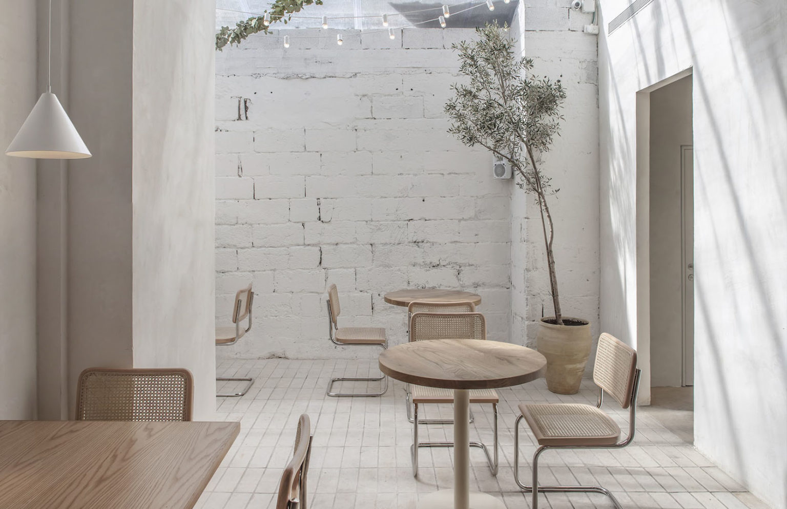 See our mood board of minimalist restaurants on Pinterest - The Spaces