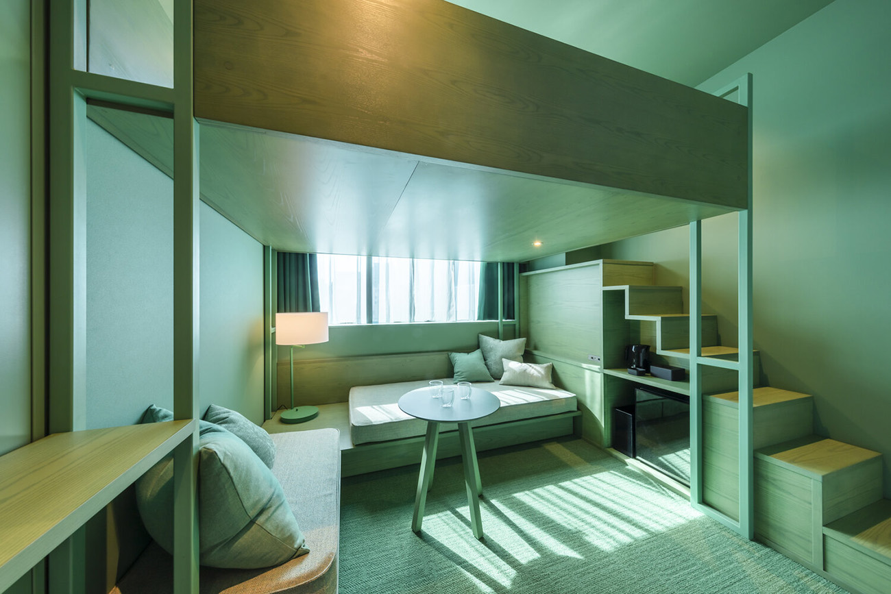 Interiors of Tokyo's Toggle Hotel pack a colourful punch