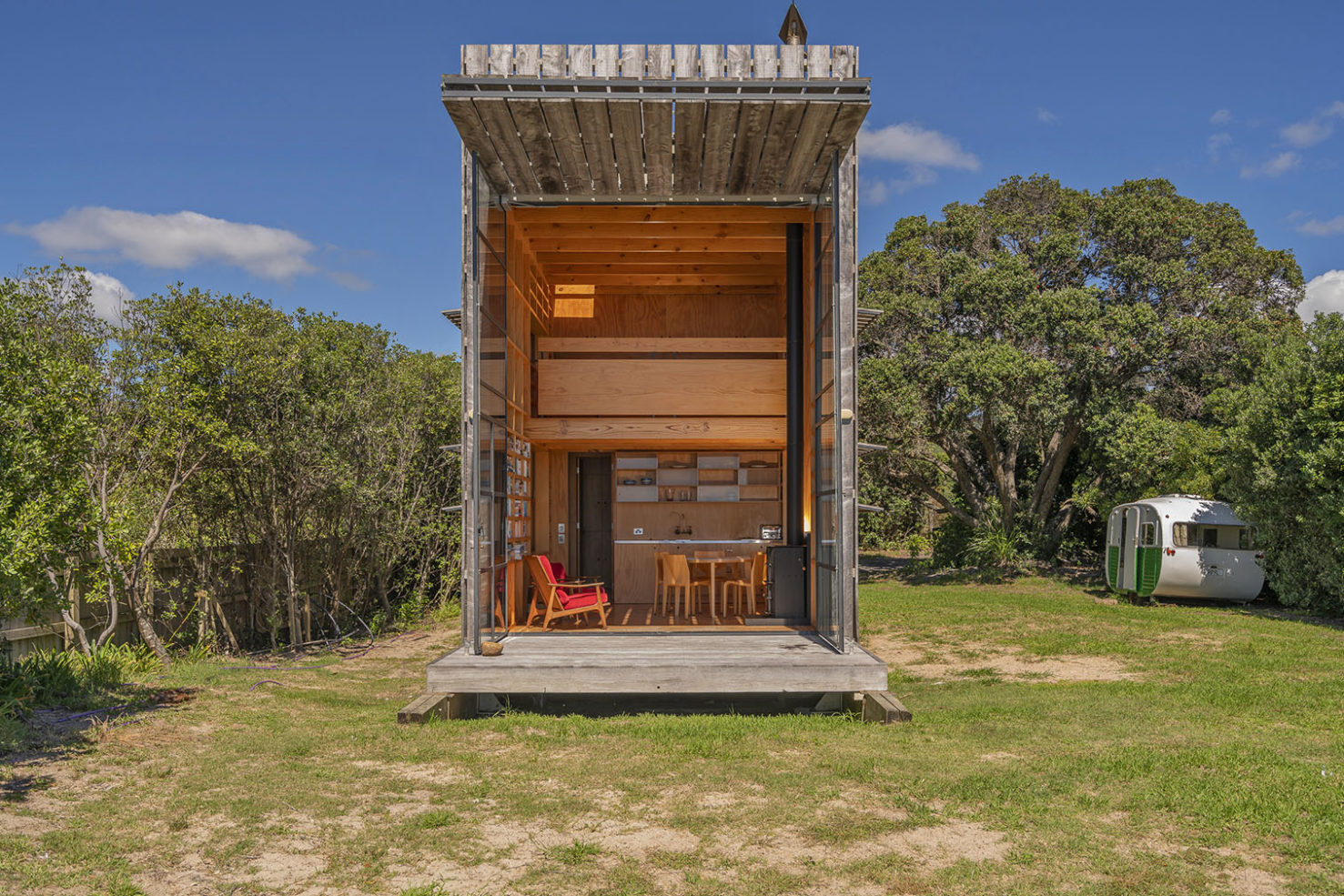 An unorthodox 'hut on sleds' is for sale in New Zealand - The Spaces