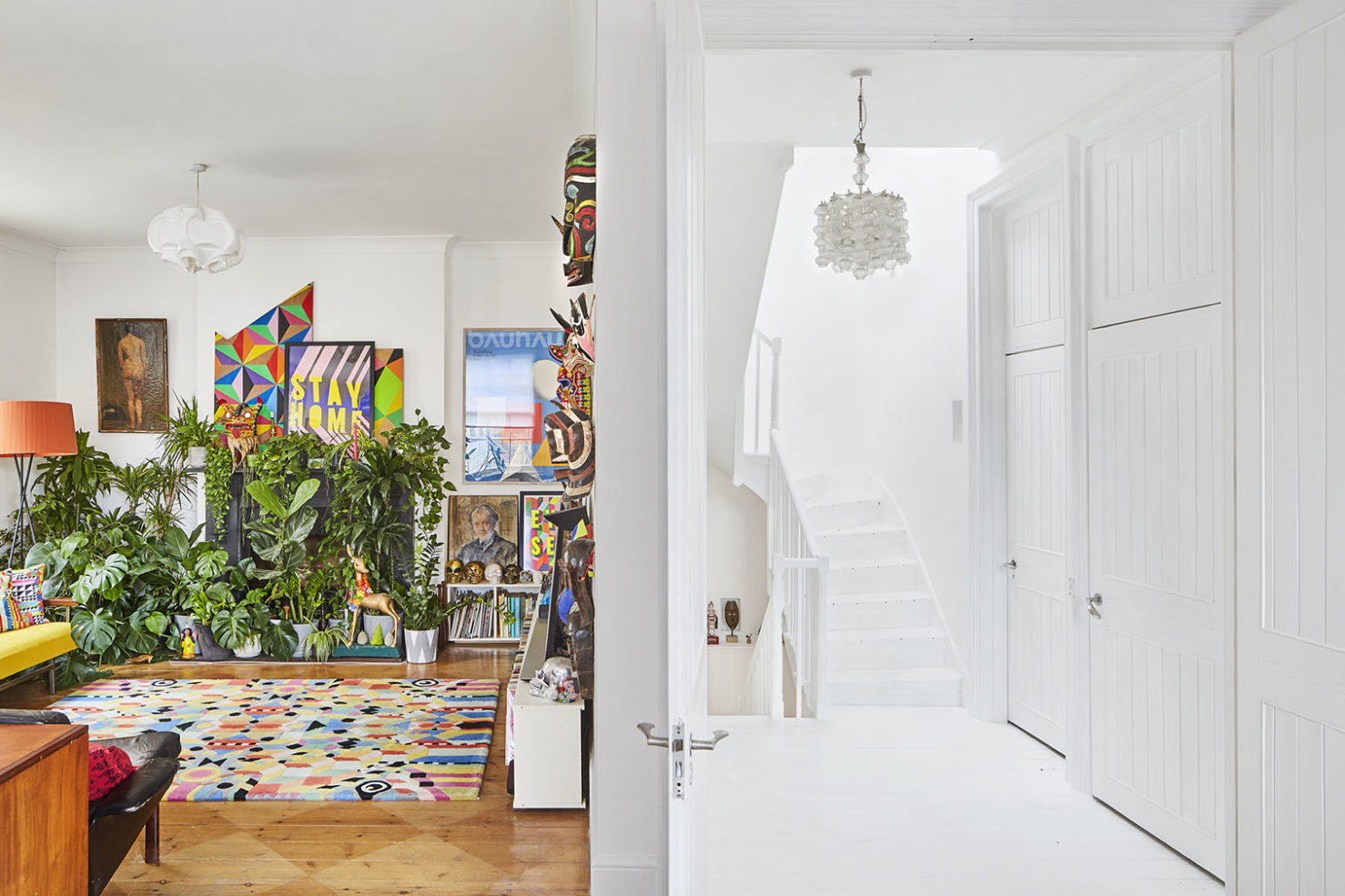 Colour is king at designer Morag Myerscough’s East London home