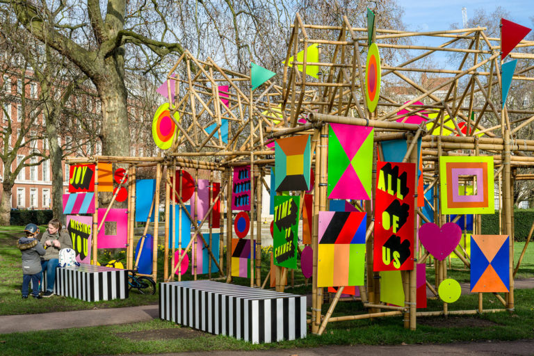 Morag Myerscough designs a cheerful bamboo pavilion for Londoners - The ...