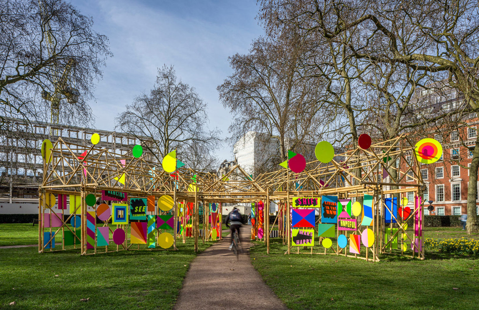 Morag Myerscough designs a cheerful bamboo pavilion for Londoners - The ...