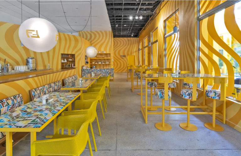 Fendi’s Miami cafe is awash in swirling colour - The Spaces