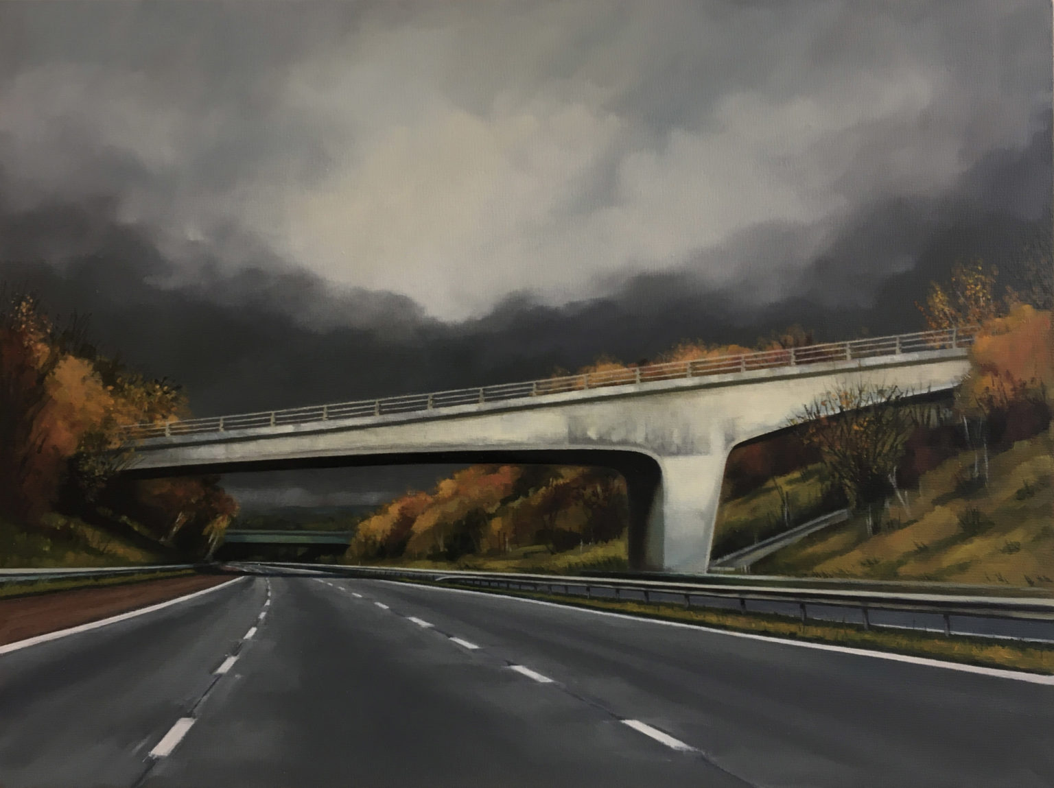 Jen Orpin paints Britain's motorways - The Spaces