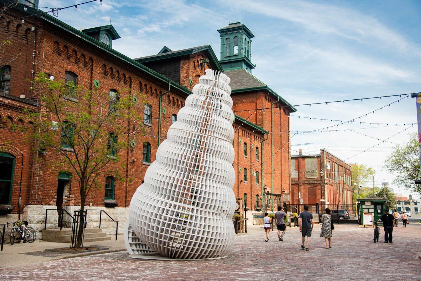 Toronto’s Distillery District is hosting a series of brightly coloured ...