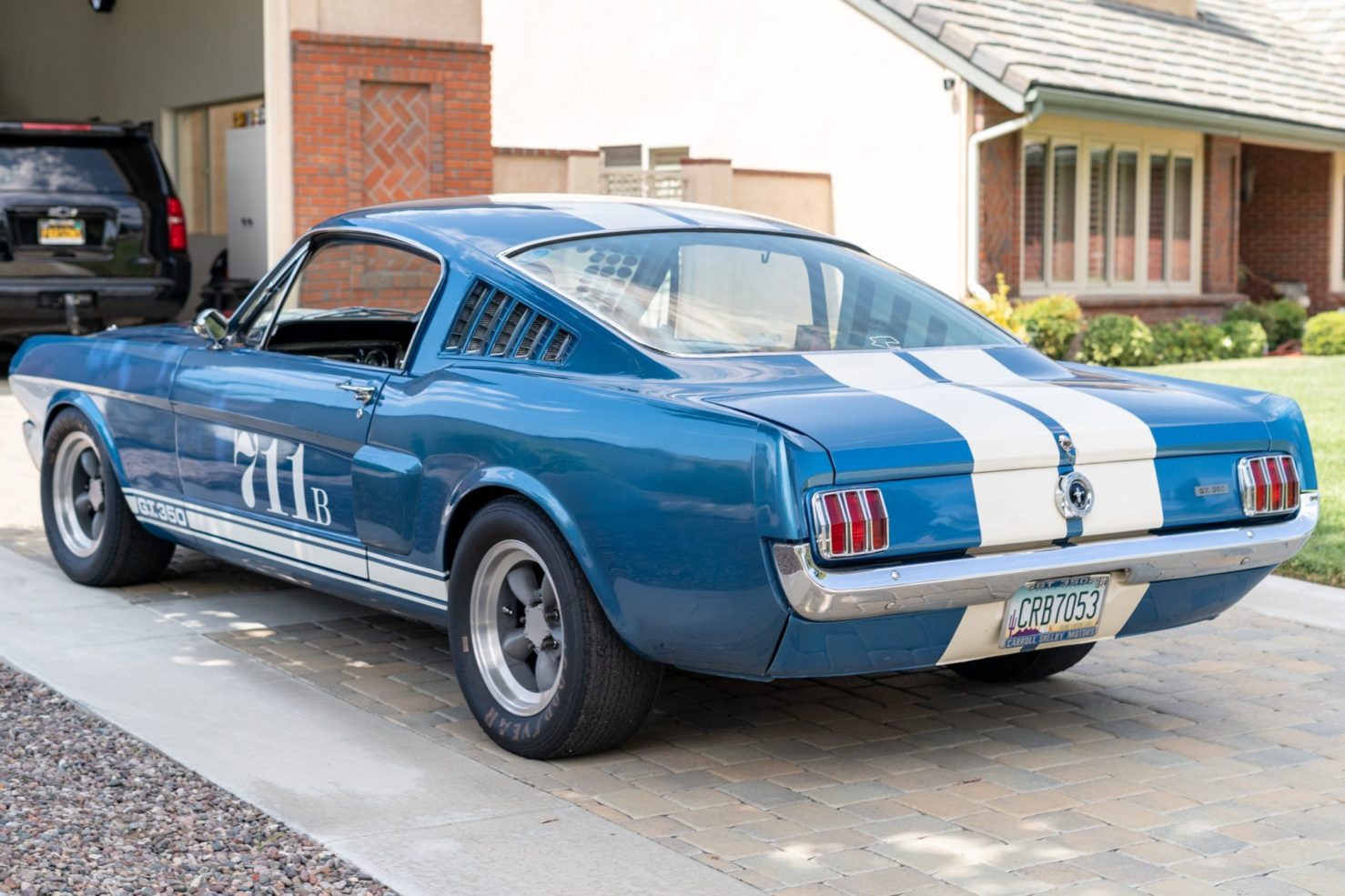 A modified 1965 Ford Mustang fastback is up for auction