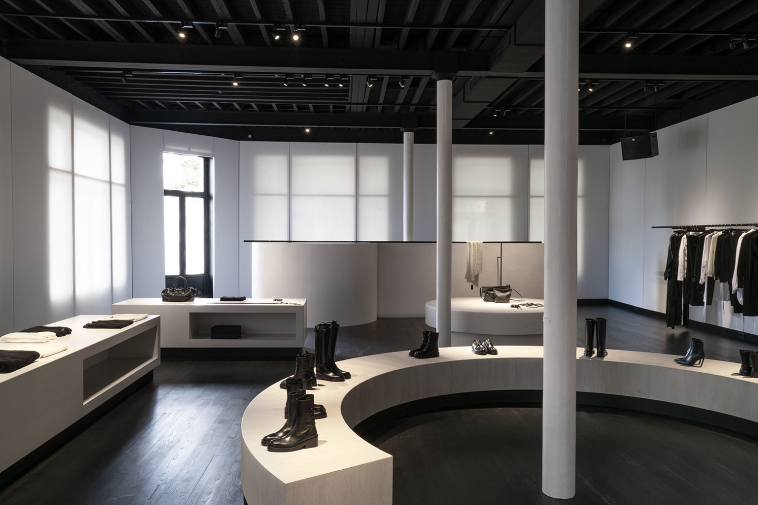 Antwerp’s Ann Demeulemeester store gets a monochrome facelift - The Spaces