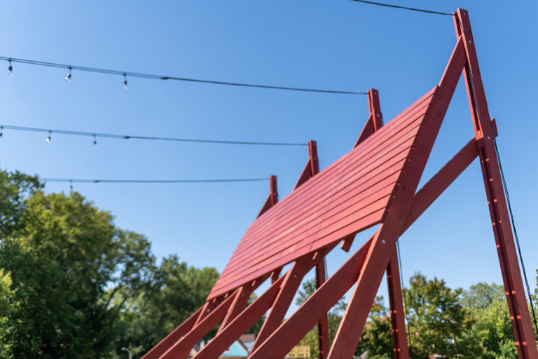 Robot-built timber pavilion debuts at the Chicago Architecture Biennale ...