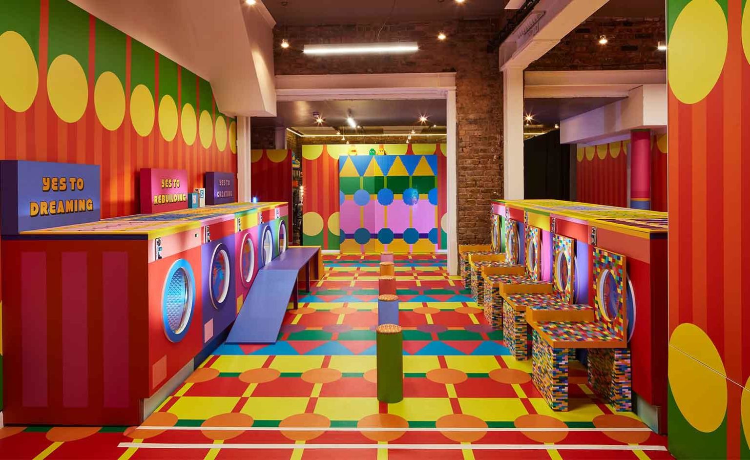 Yinka Ilori's Lego laundrette celebrates colour and creativity - The Spaces