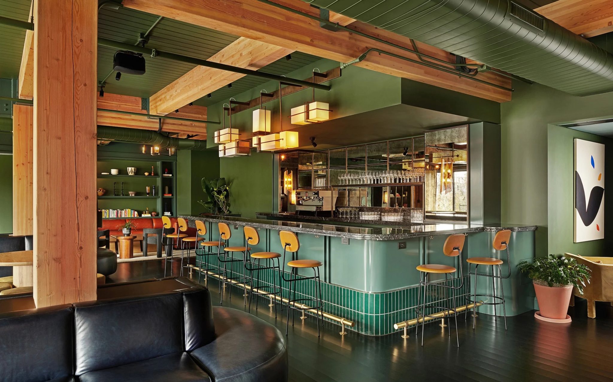 Chicago’s Chief members club is saturated in jewel tones - The Spaces