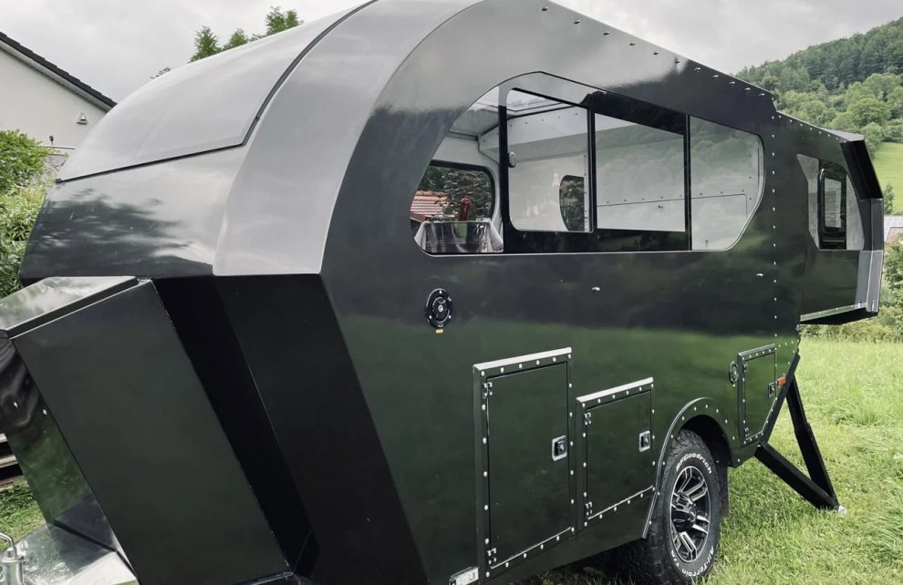 This lightweight trapezoid camper is inspired by a boat - The Spaces